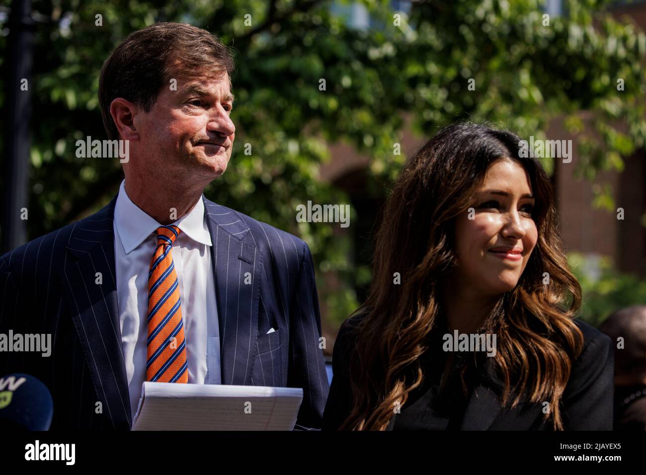 Fairfax, United States. 01st June, 2022. Benjamin Chew (L) and Camille ...