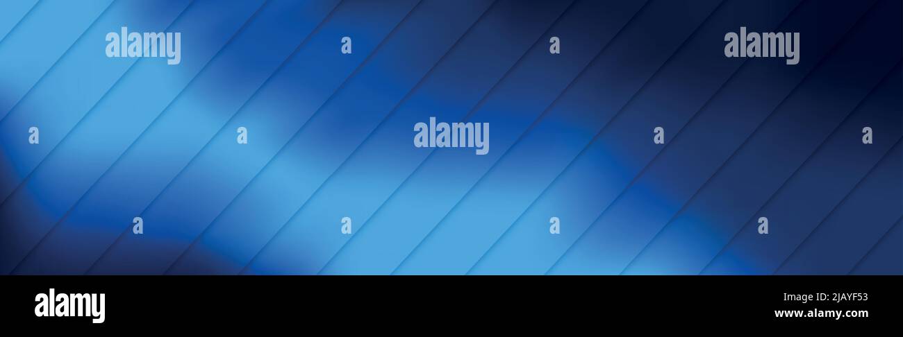 Panoramic abstract web background blue gradient - Vector illustration ...