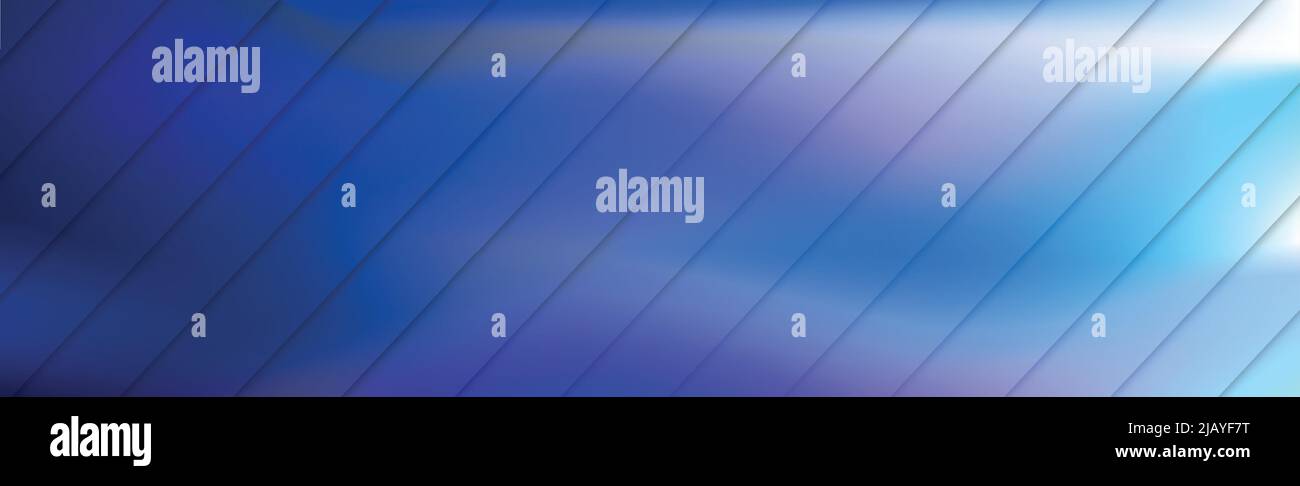 Panoramic abstract web background blue gradient - Vector illustration ...