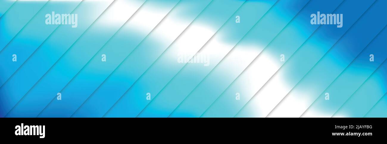Panoramic abstract web background blue gradient - Vector illustration ...