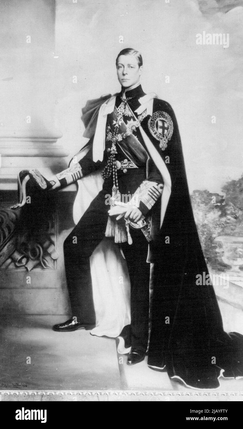 The first painting of King Edward since his accession. It is the work ...