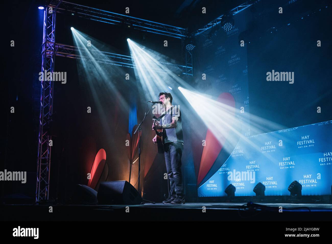 Hay-on-Wye, Wales, UK. 1st June, 2022. Frank Turner at Hay Festival ...