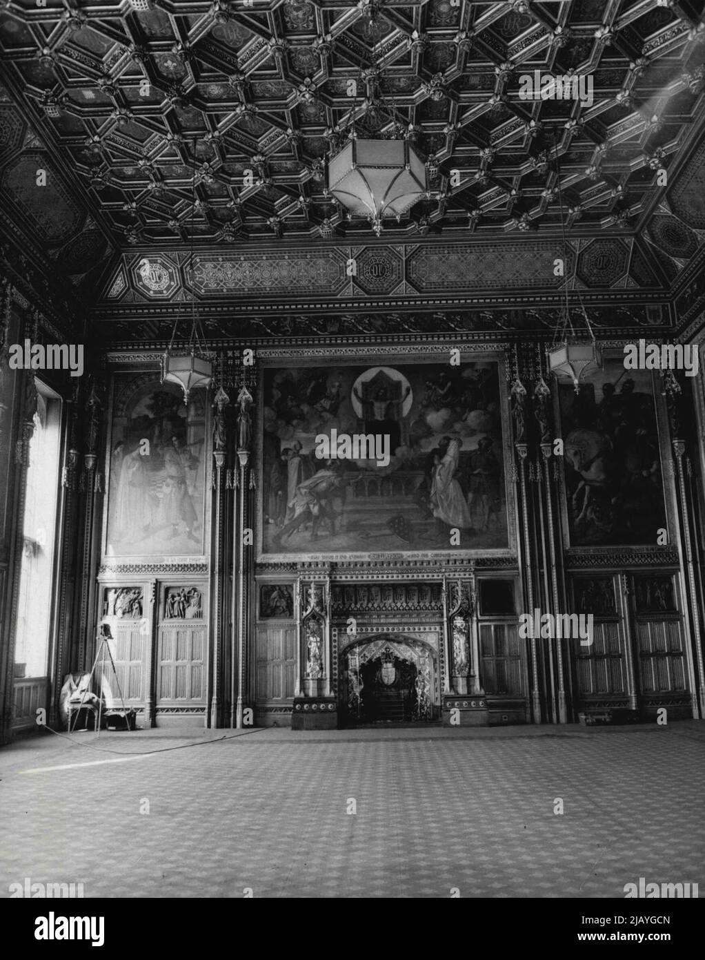 Royal Robing Room Restored The west end of the Royal Robing Room in the ...