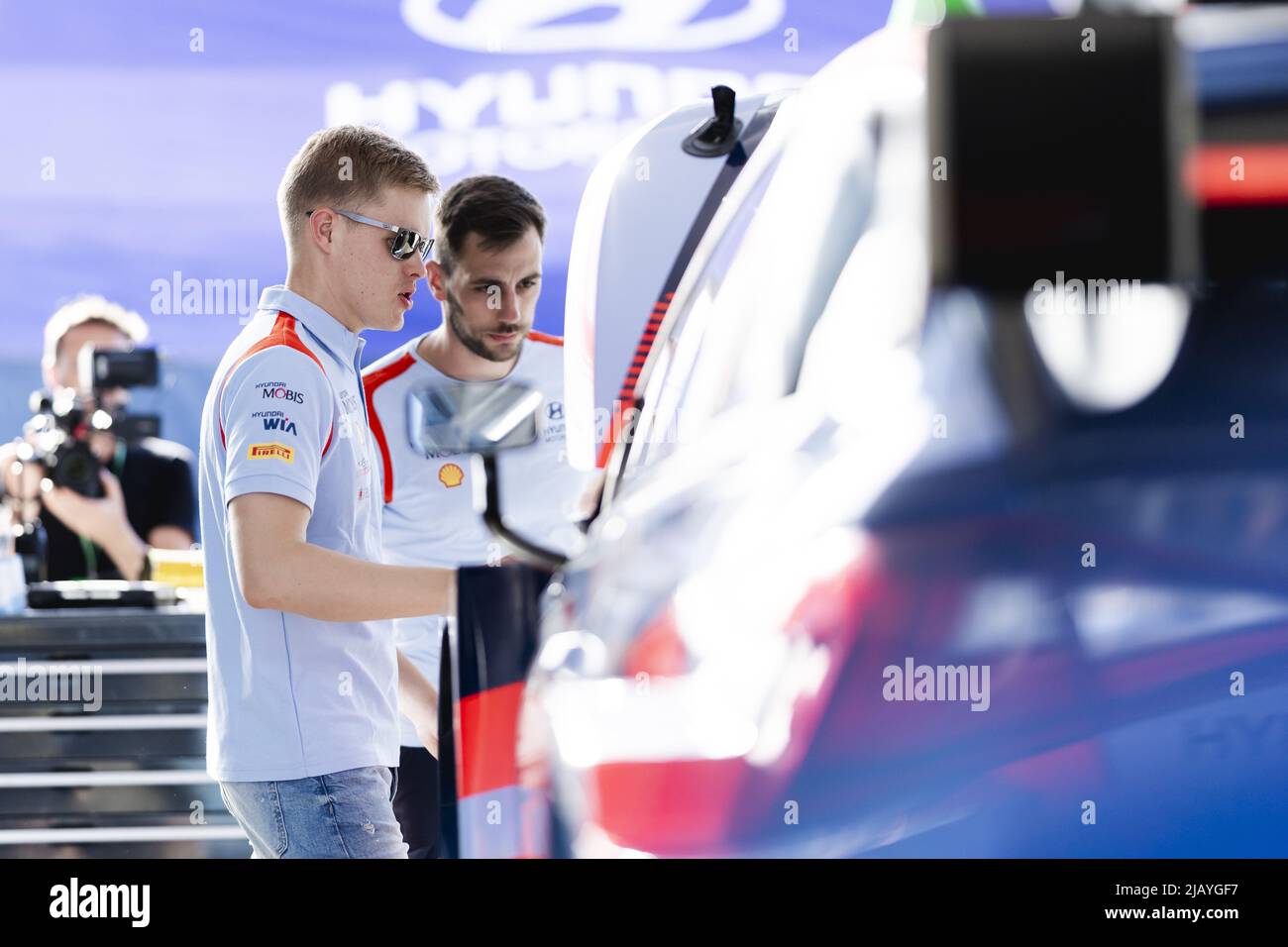 TANAK Ott (est), Hyundai Shell Mobis World Rally Team, Hyundai i20 N ...