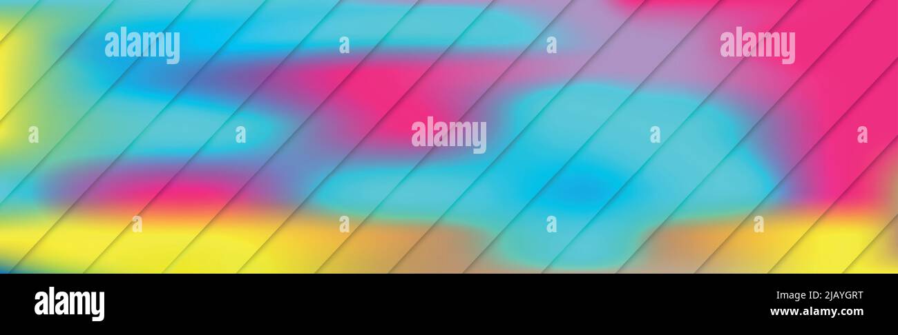 Panoramic abstract web background colorful gradient - Vector ...