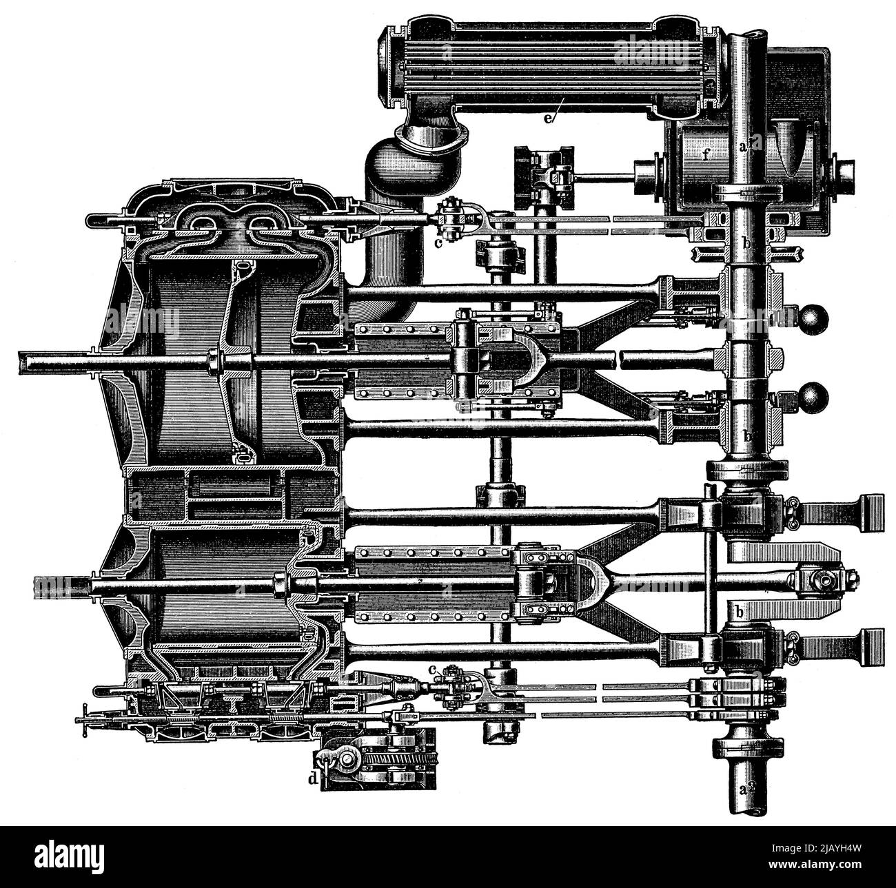 Vintage old ship engine Cut Out Stock Images & Pictures - Alamy