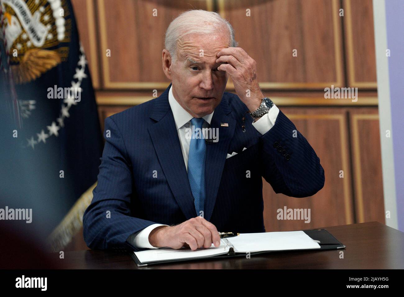 U.S. President Joe Biden meets virtually with infant formula ...