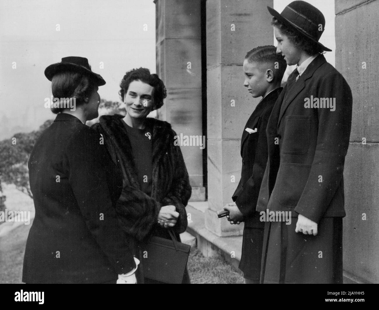 Duke holds investiture at Admiralty house. The Duchess of Gloucester ...