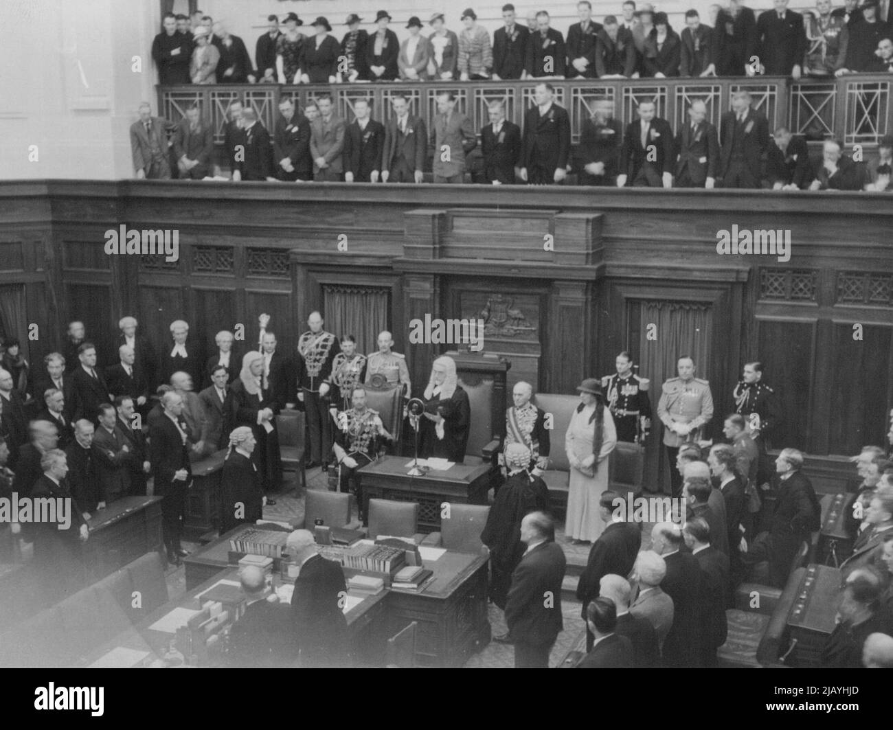 New Governor General Of Australia -- The scene in the Senate Chamber at ...