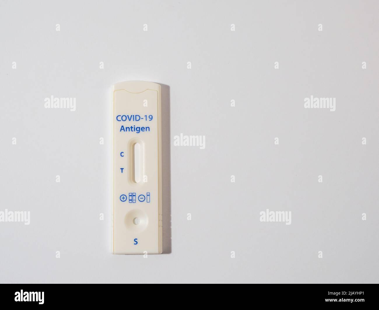 Negative test result using COVID-19 rapid testing device. High quality ...