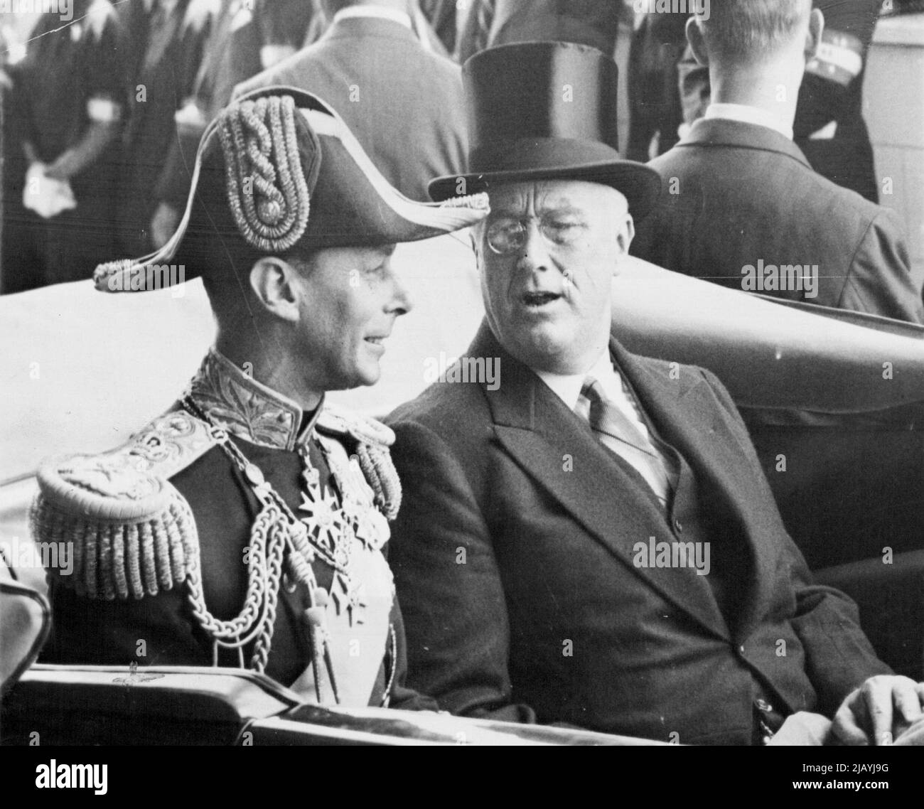 Where's That Roosevelt Smile -- King George maintained his tight smile ...