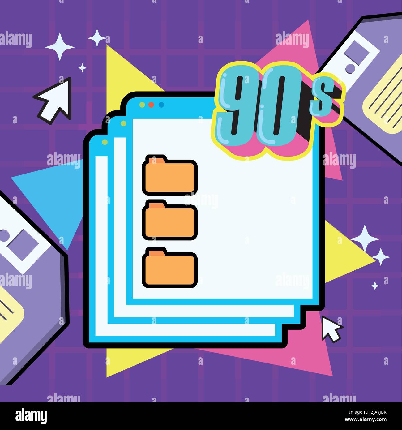 90s pc files Stock Vector Image & Art - Alamy