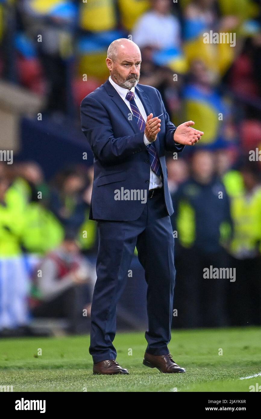 Scotland manager Steve Clarke during the FIFA World Cup 2022 Qualifier ...