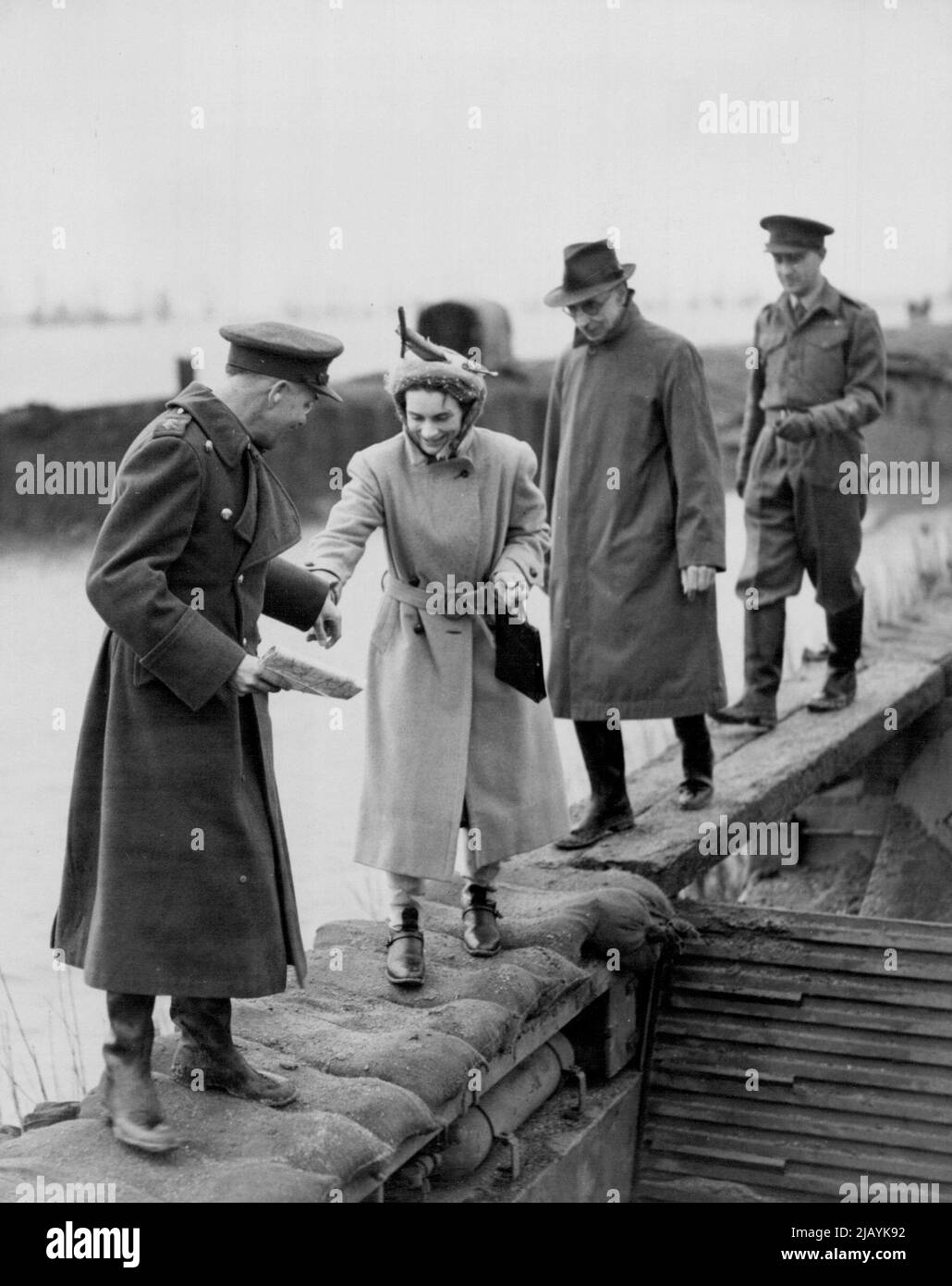 Duke And Duchess Of Gloucester See Fenland Floods: Lt. Col. M. Morling ...