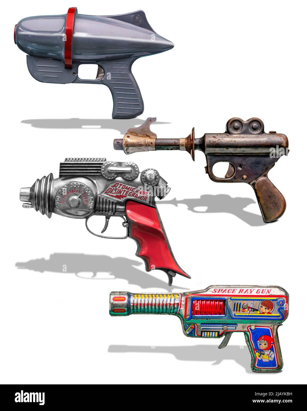 Ray guns from the 30s 40s 50s and 60s hi-res stock photography and ...