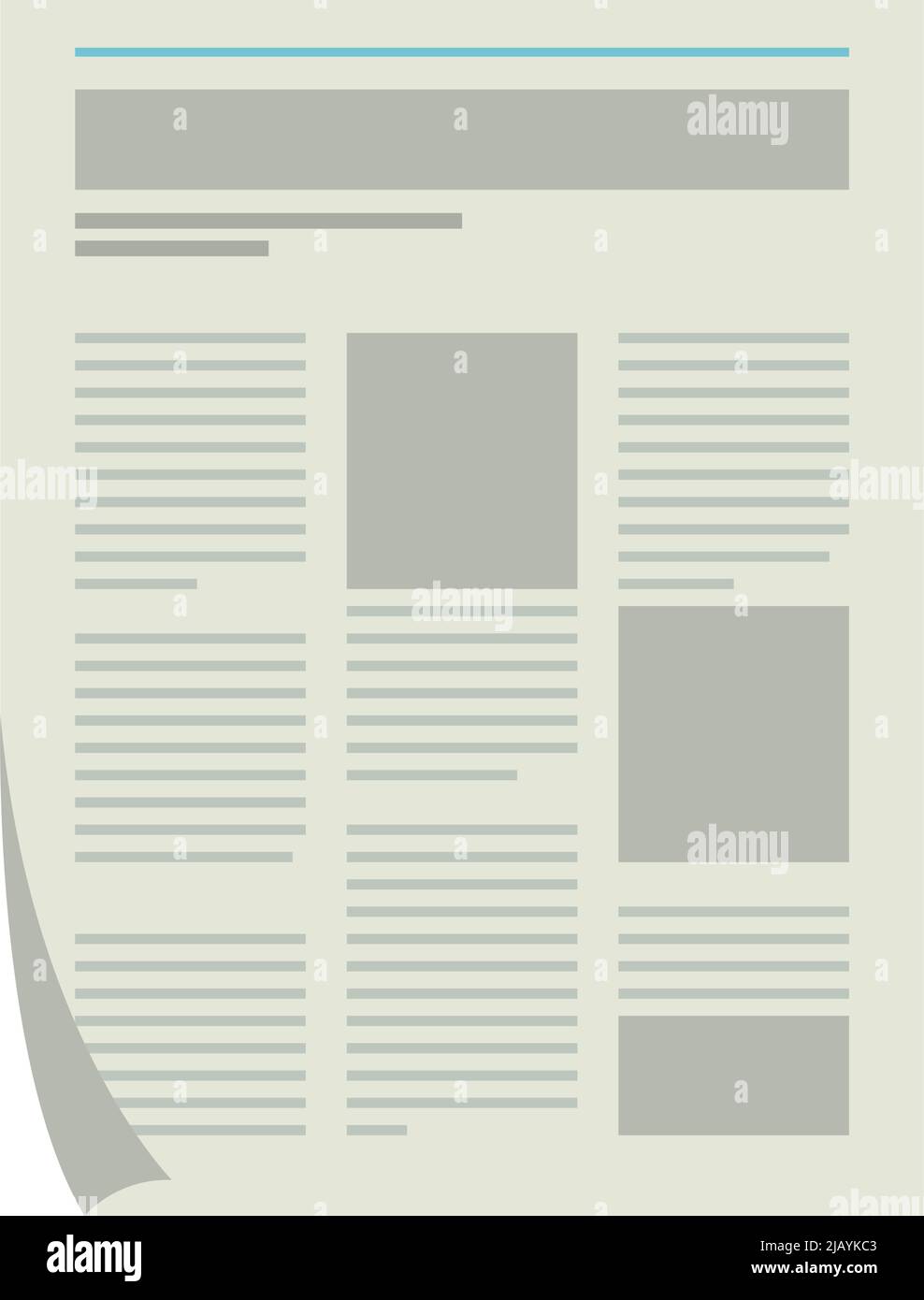 newspaper page icon Stock Vector Image & Art - Alamy