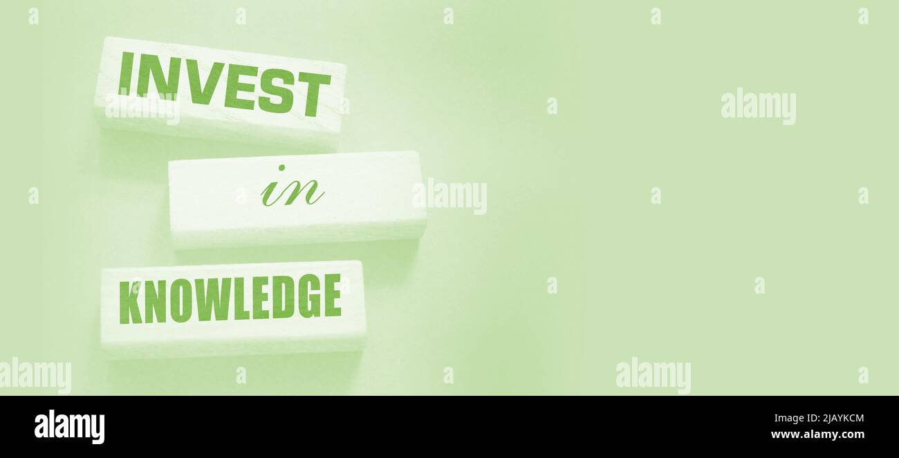 Investment in knowledge pays best hi-res stock photography and images ...
