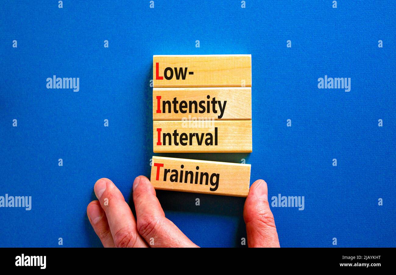 Liit Low Intensity Interval Training Symbol Concept Words Liit Low