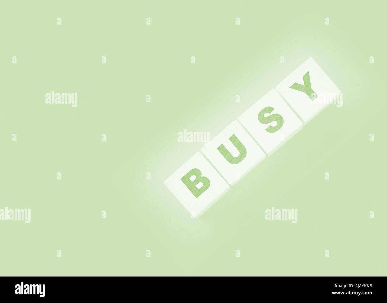 Word Busy made with cube wooden blocks. Business career concept Stock ...