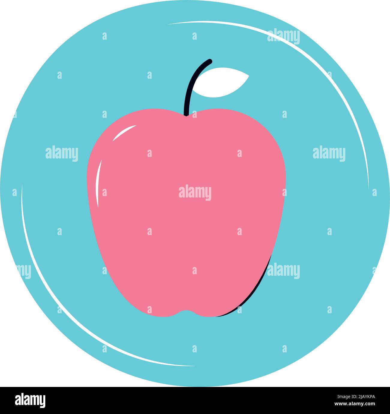 red apple label Stock Vector Image & Art - Alamy