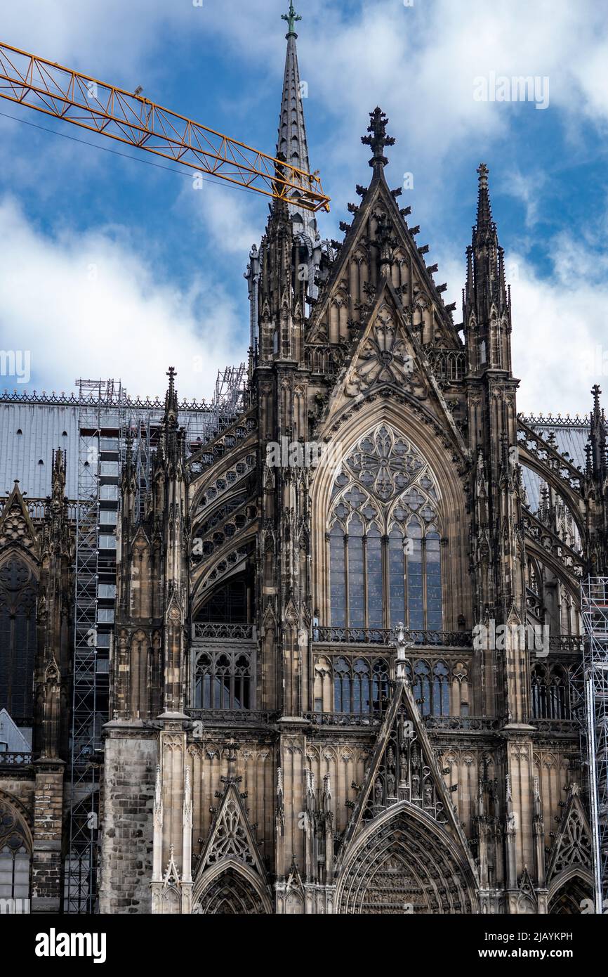 Cologne Cathedral in Cologne, Germany is the largest Gothic cathedral ...