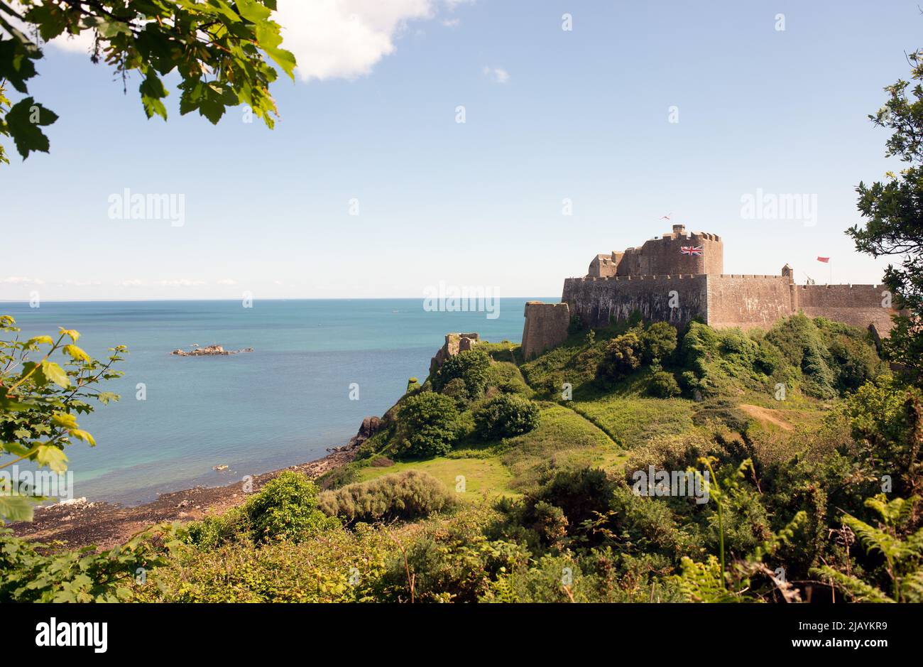 Mont Orgueil Castle (Gorey Castle Stock Photo - Alamy