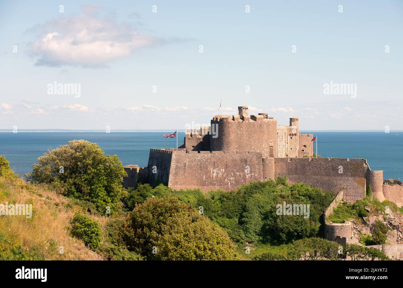 Mont Orgueil Castle (Gorey Castle Stock Photo - Alamy