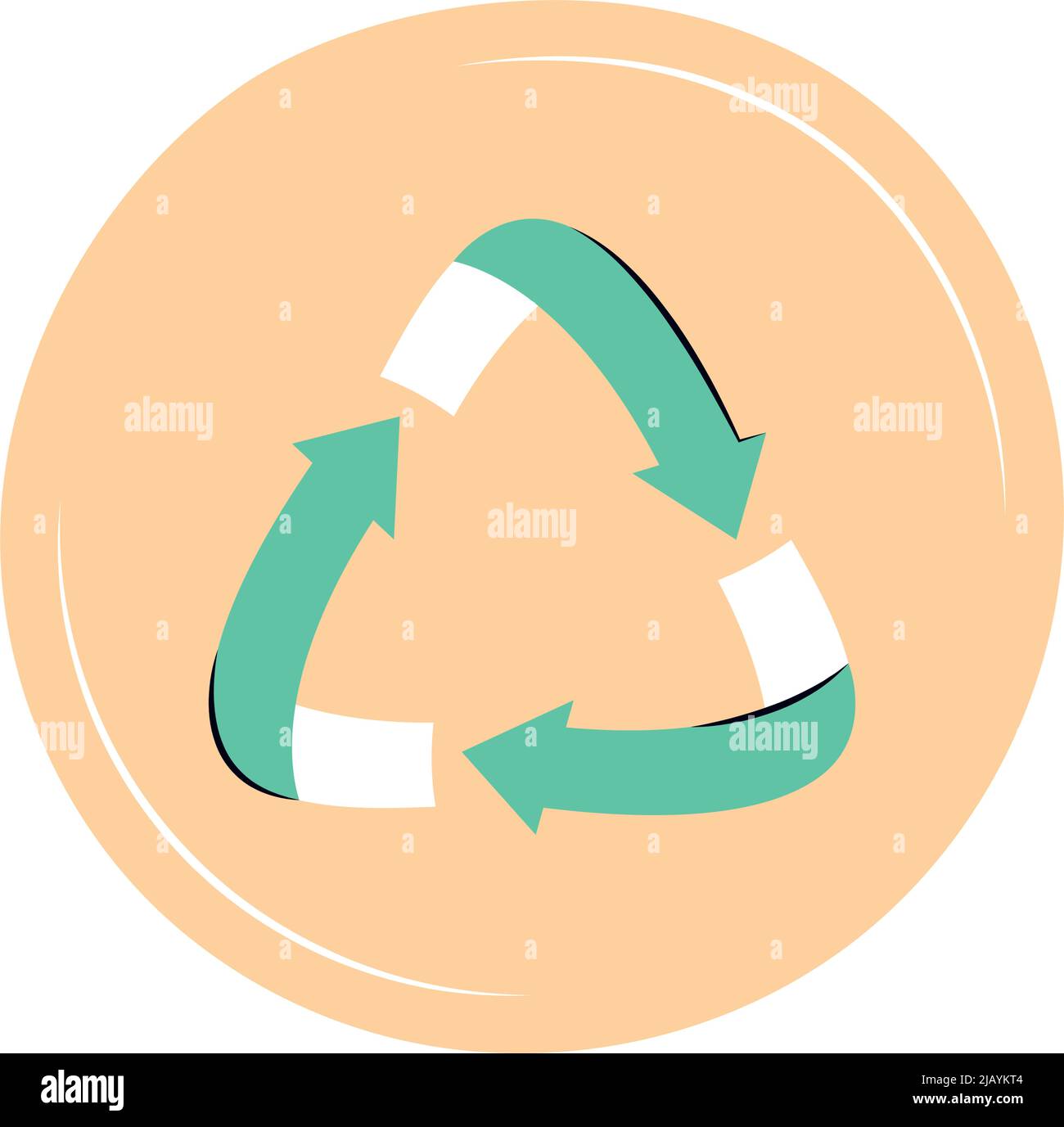 recycle symbol label Stock Vector Image & Art - Alamy
