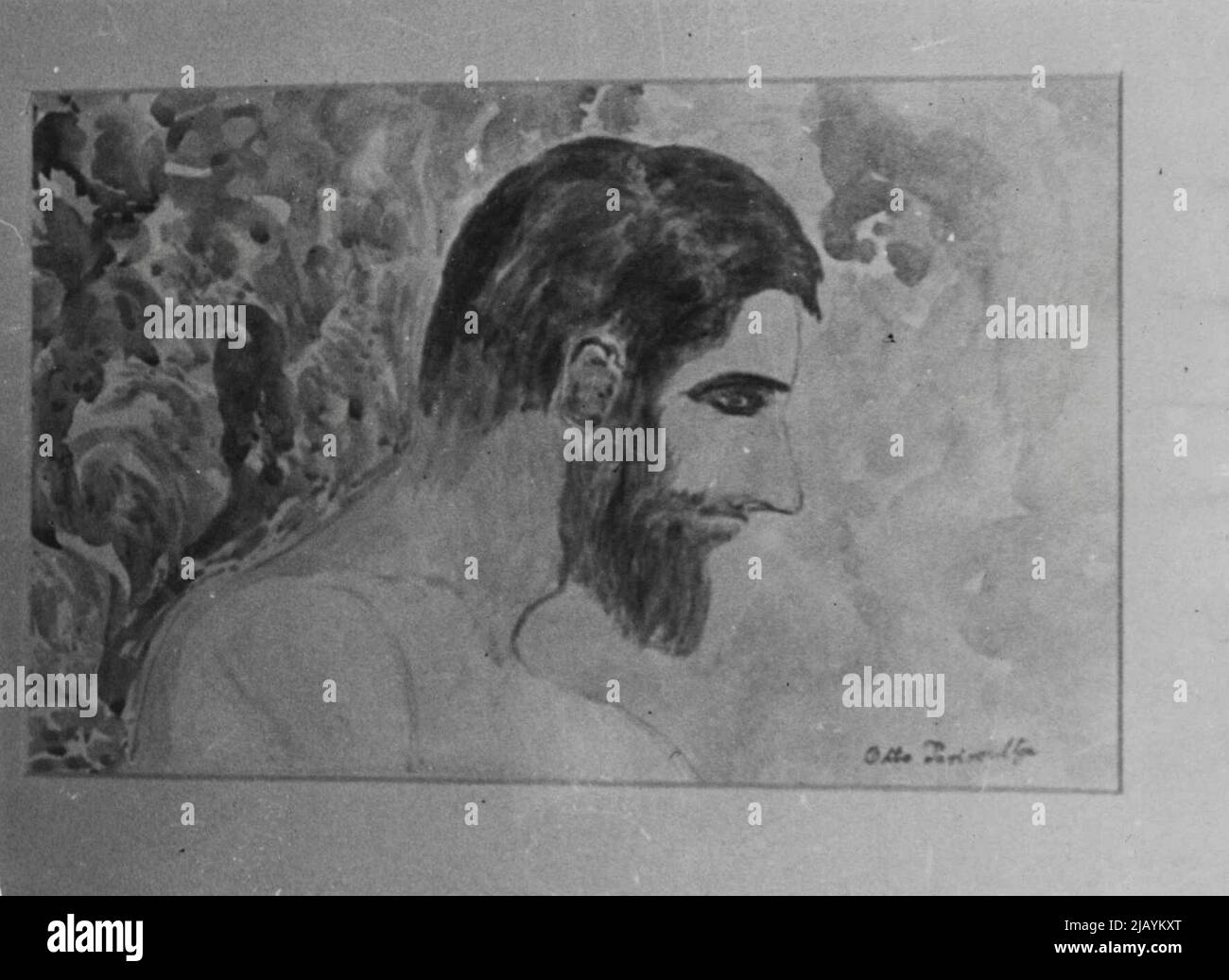 Defied Taboo. This painting of a white man's face, by Otto Pareroultja ...