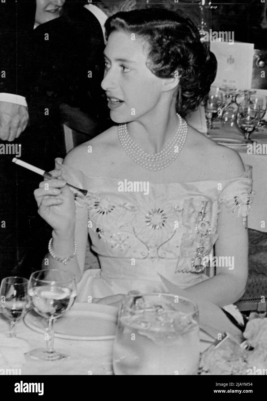 Princess margaret smoking cigarette holder hi-res stock photography and ...