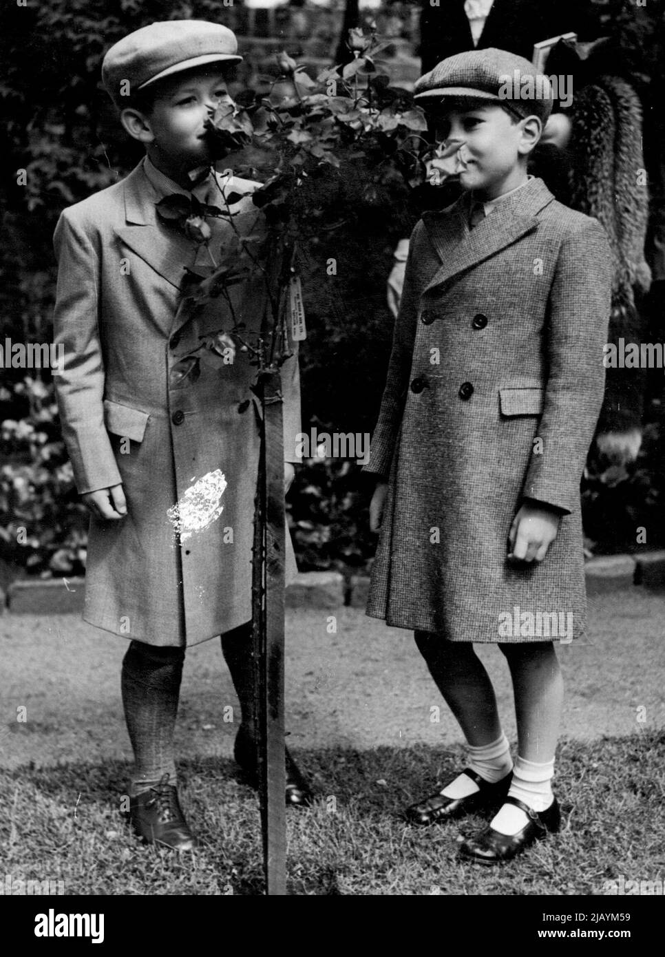 Princes Smell The Flowers... Prince Michael of Kent, left, smelling the ...