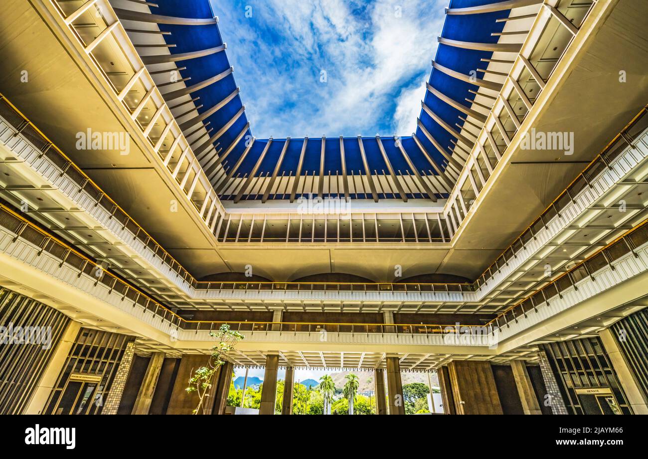 Open Air Atrium Senate Chamber State Capitol Building Legislature ...