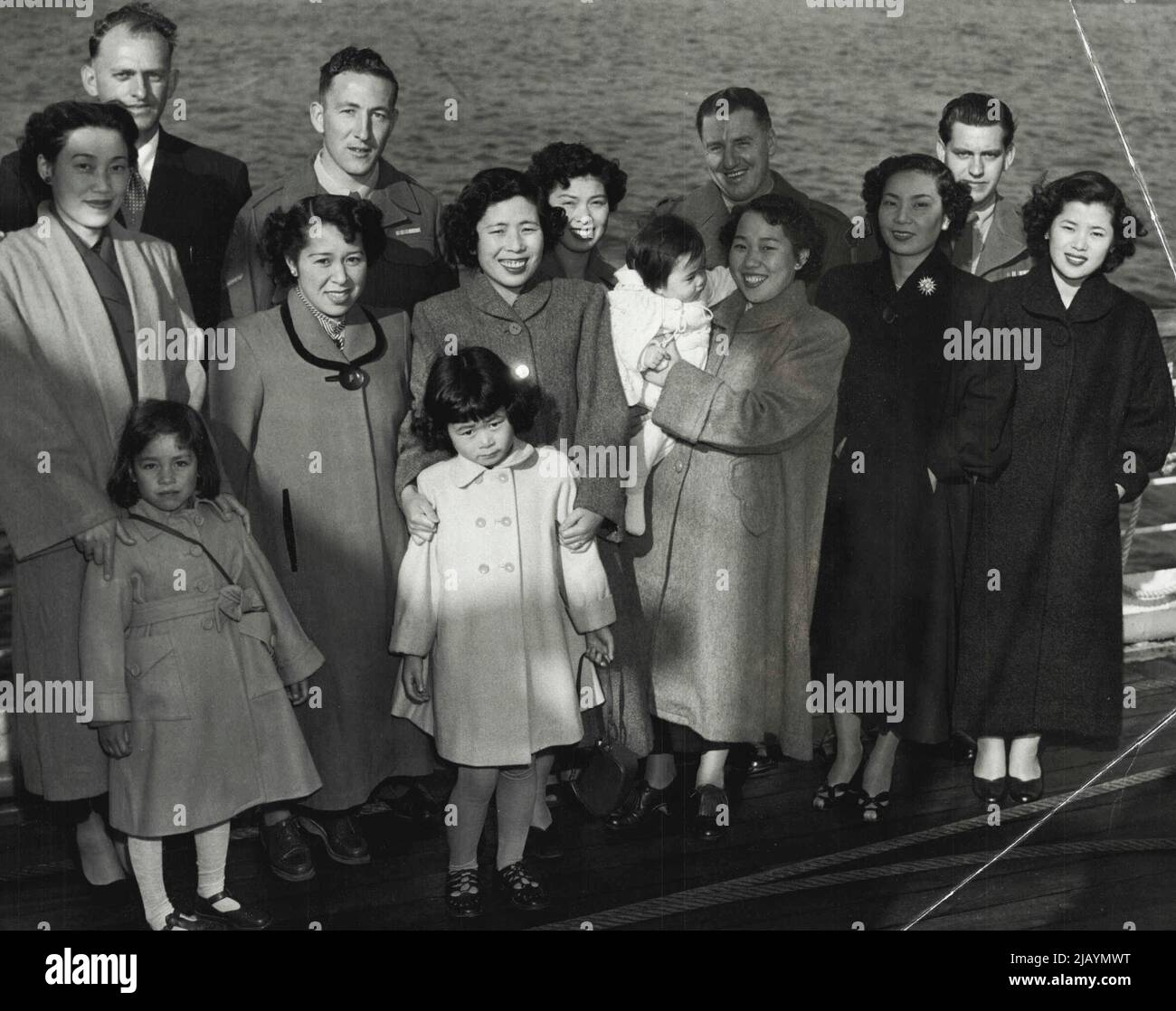 Seven Japanese wives who arrived on the Changte to-day are Mrs. L. Lutz ...