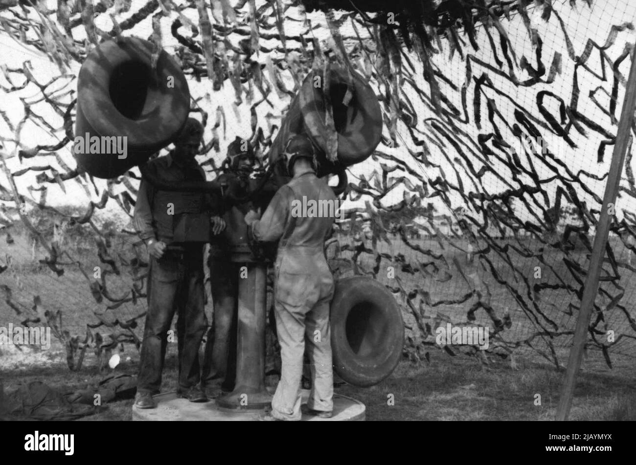 Hidden under camouflage, this sound detector is ready at all times to ...