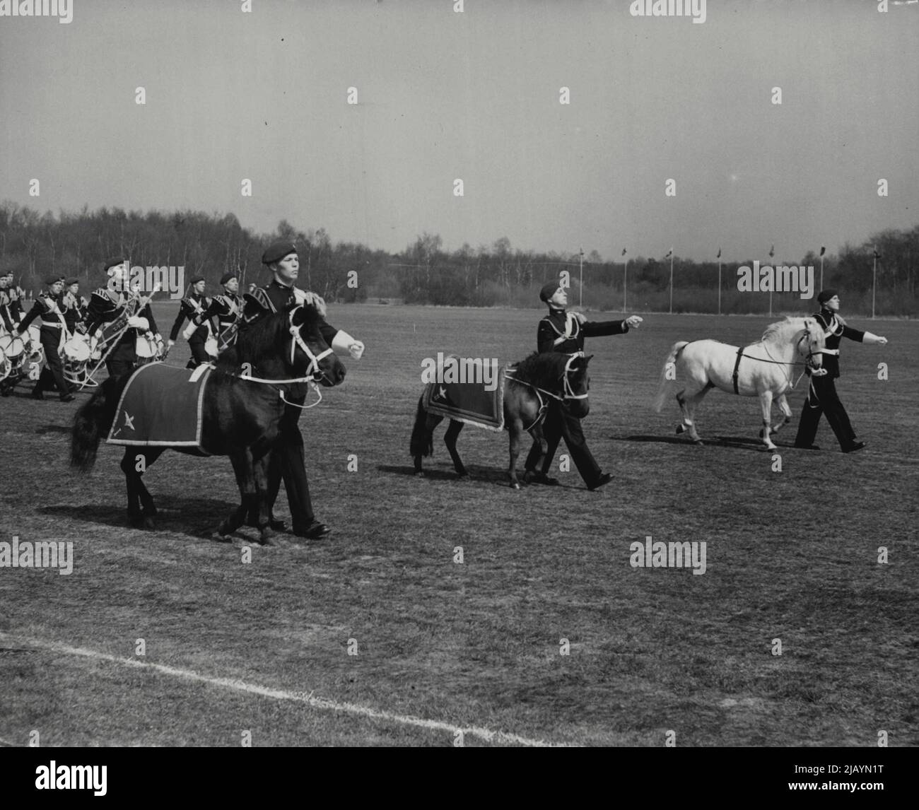 Taking part in the march past in Rushmoor Arena, Aldershot today, of ...