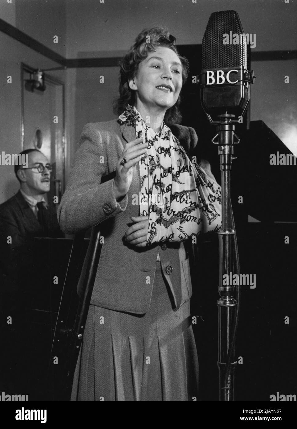 Annette Mills returns to broadcast a programme of her own songs in the ...