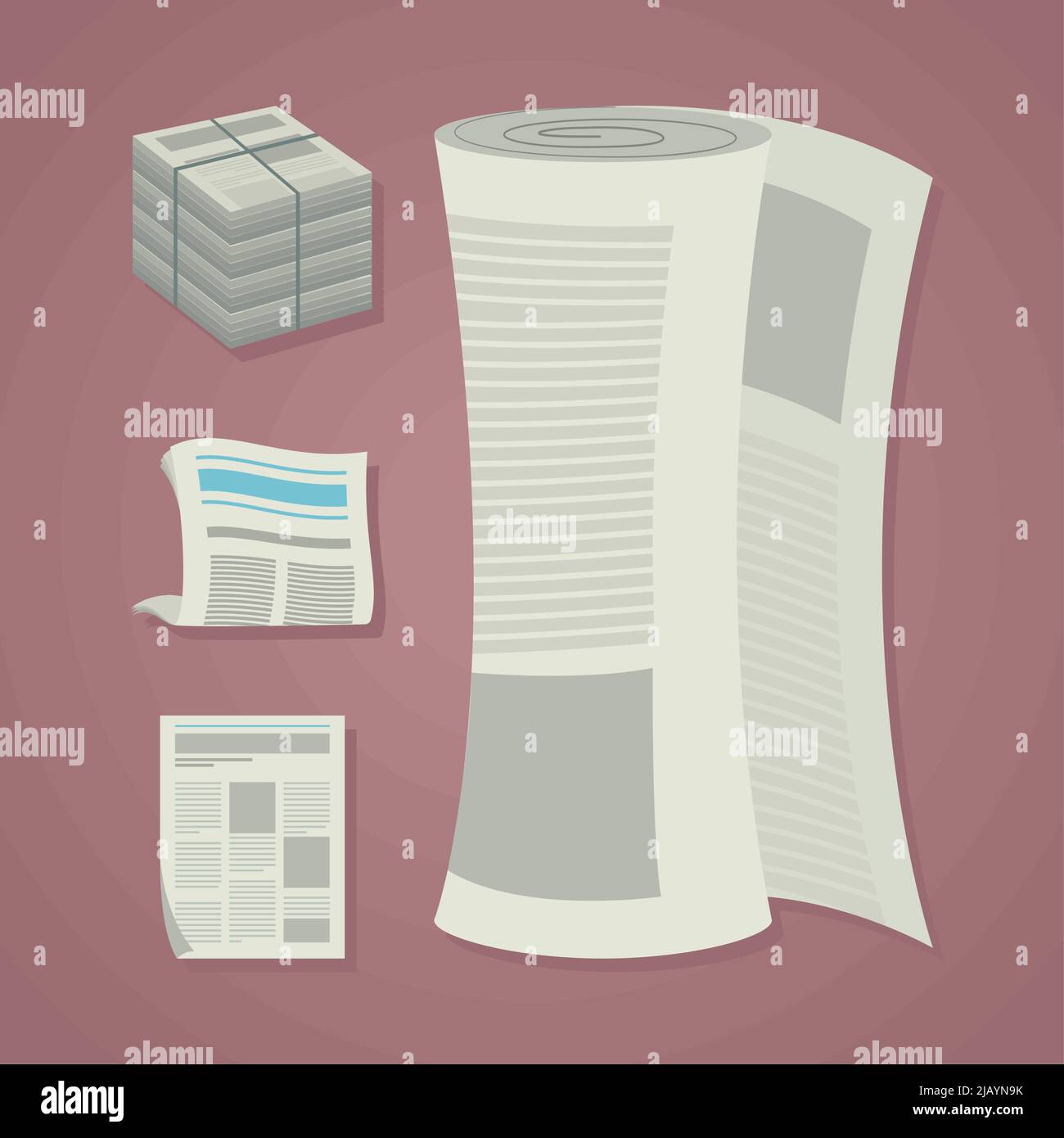 newspapers icon set Stock Vector Image & Art - Alamy