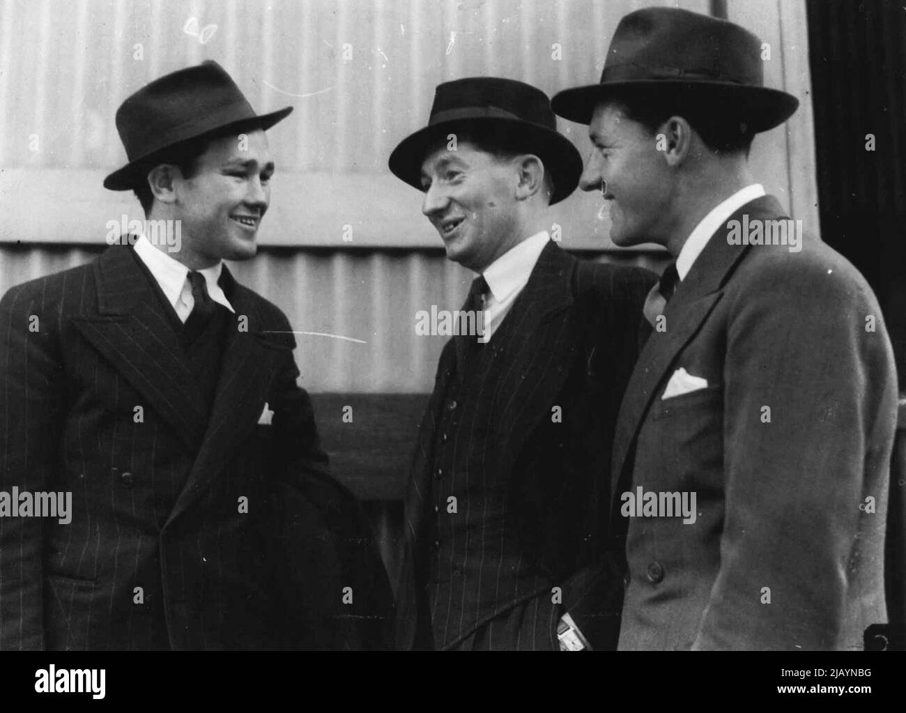 Mickey Miller and his sparring partners C. Clarton and ***** Beamish ...