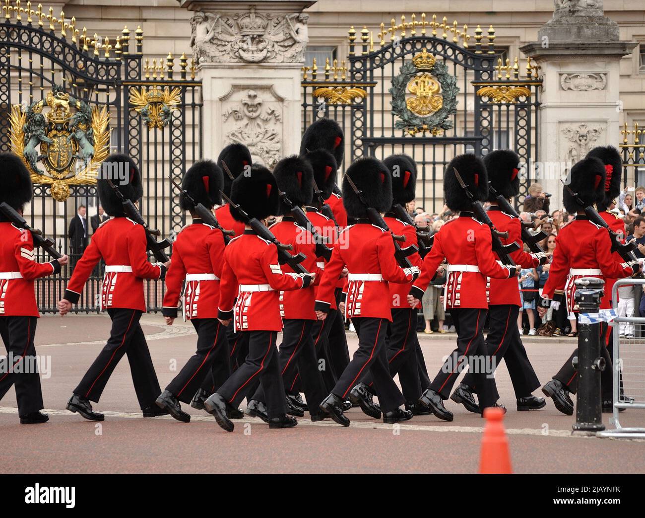 London, England - July 26, 2011: The colorful changing of the guard ...