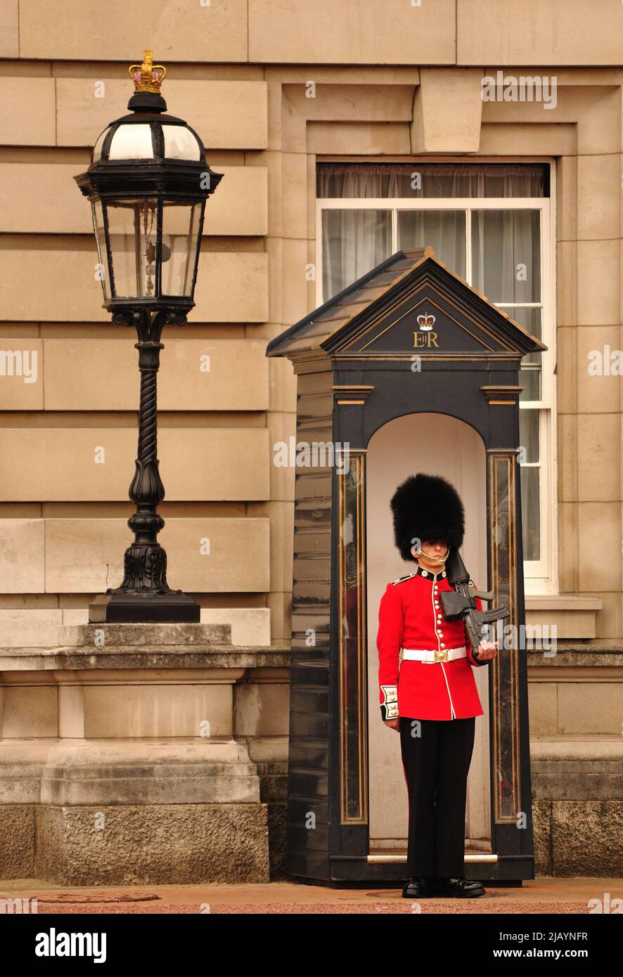 London, England - July 26, 2011: The colorful changing of the guard ...