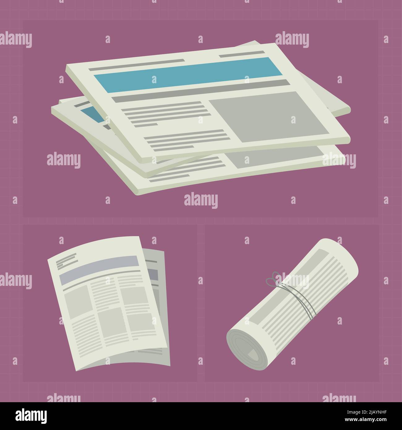 newspapers icon collection Stock Vector Image & Art - Alamy