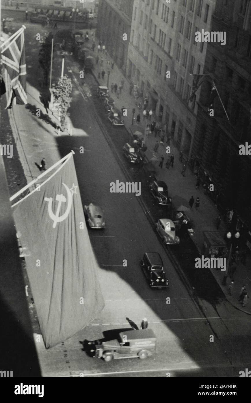 Russian Flags - Flags. March 06, 1944 Stock Photo - Alamy