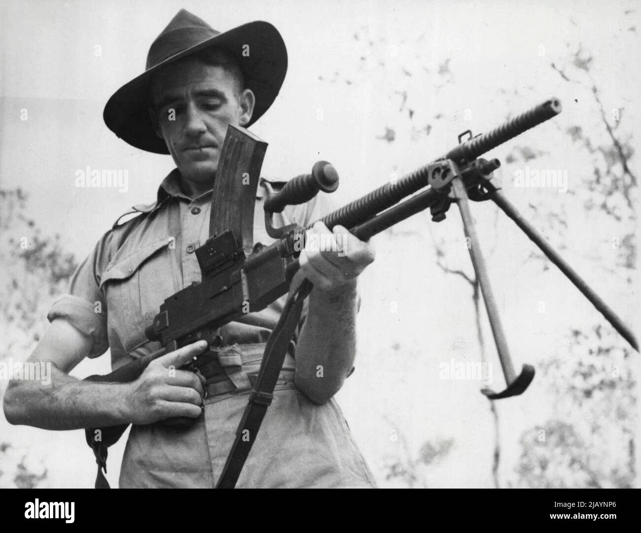 Japanese weapons captured in New Guinea during outpost skirmishes ...
