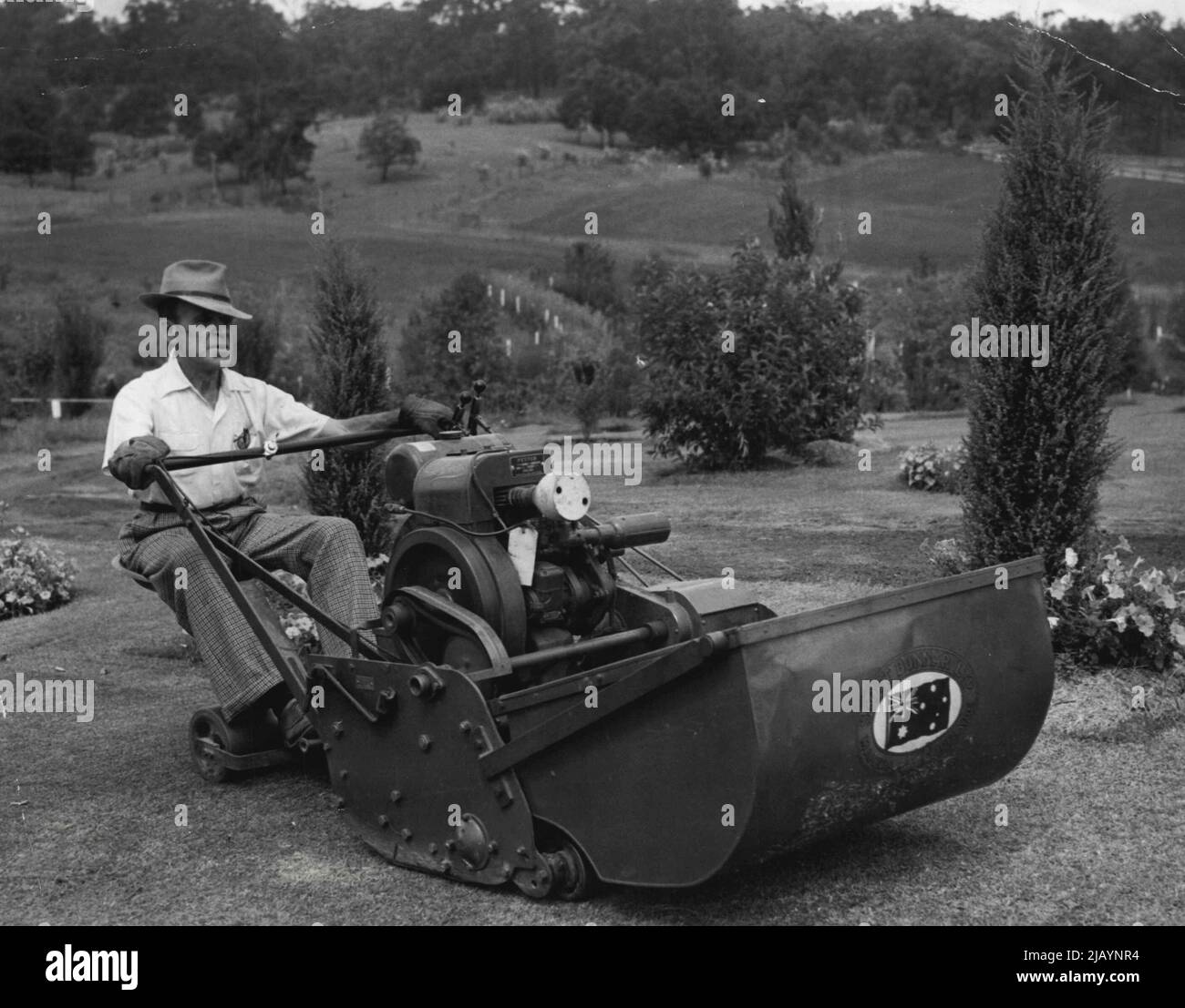 They have acres of lawns and gardens at Prince's Farm. This machine ...
