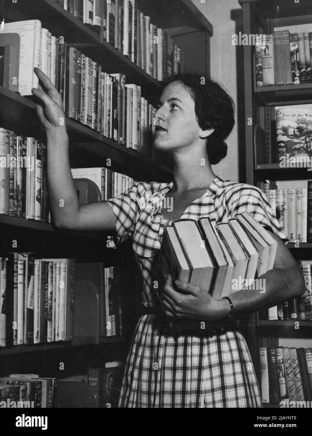 Library. February 15, 1951 Stock Photo - Alamy