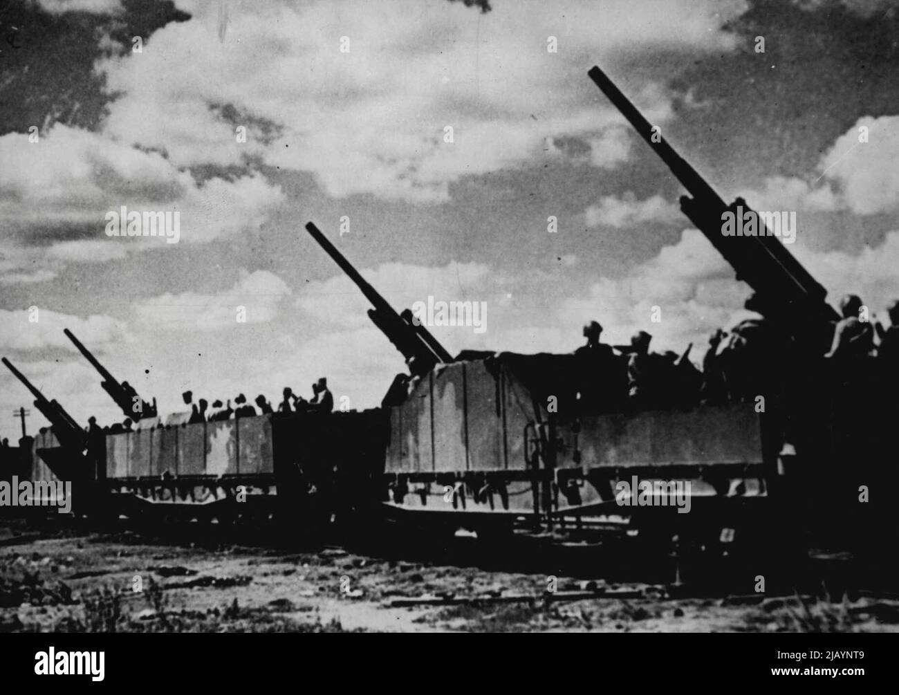 This anti-aircraft armoured train commanded by Capt. ***** guards an ...