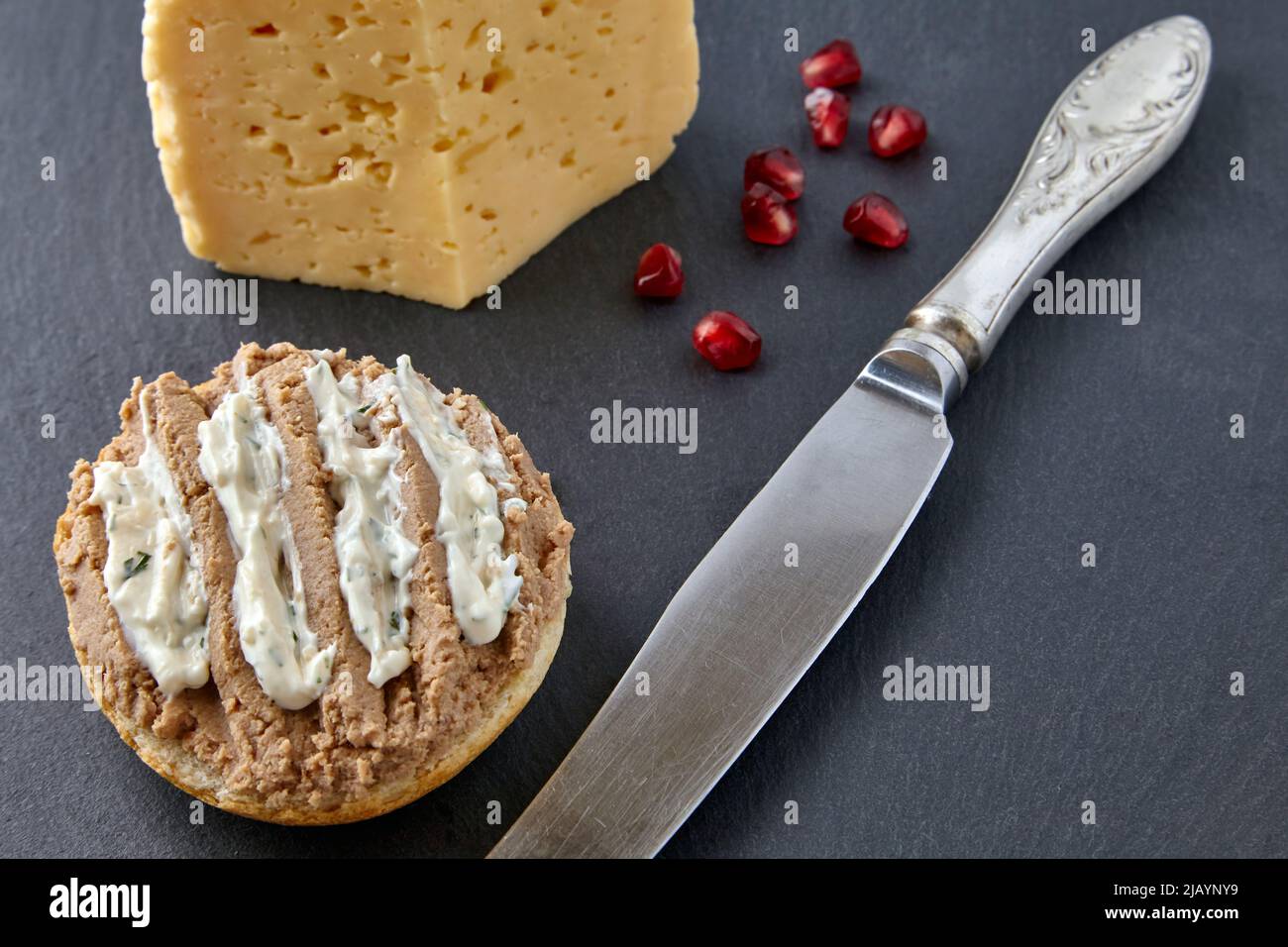 Toast butter pate hi-res stock photography and images - Alamy