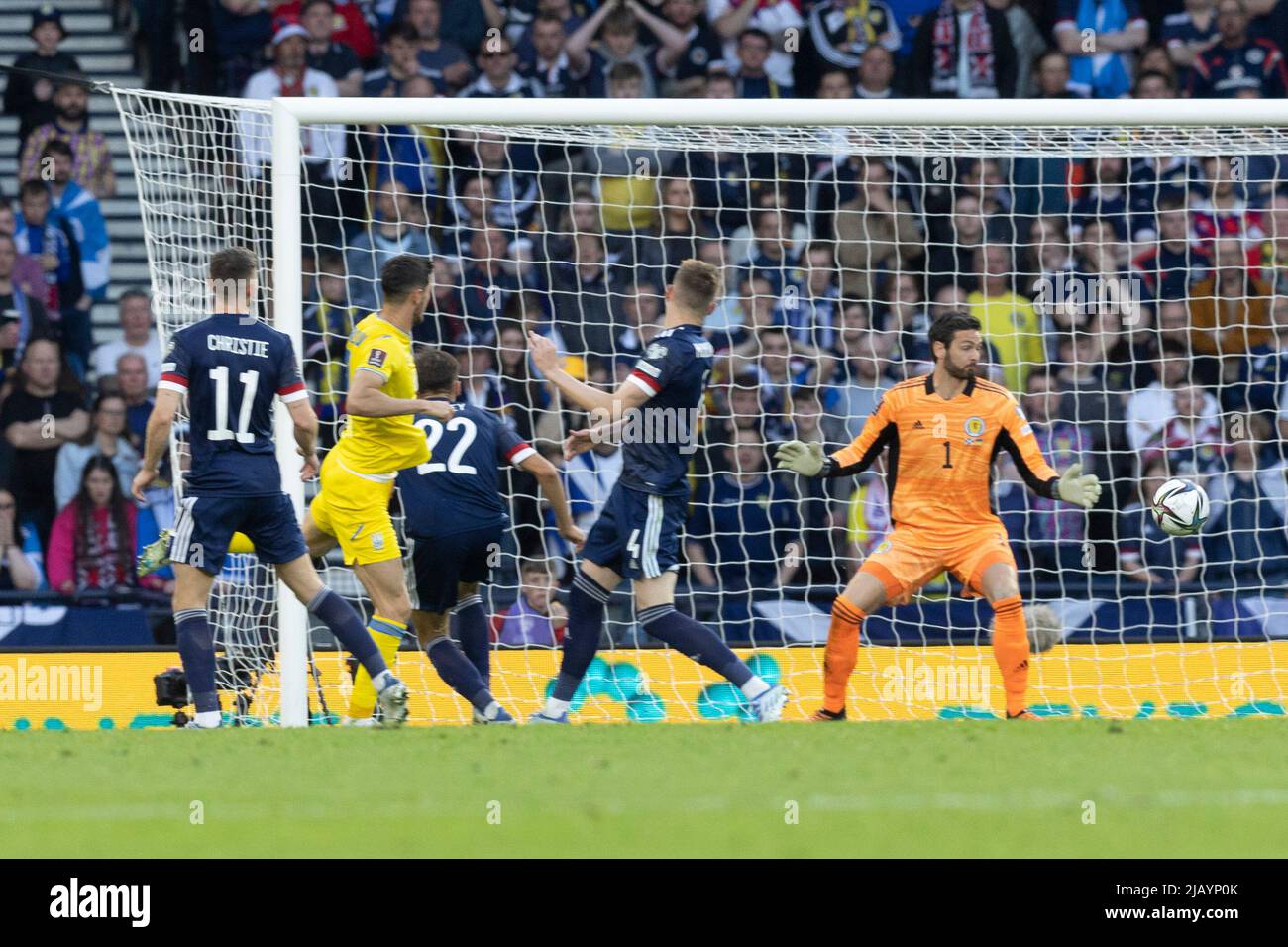 1st June 2022; Hampden Park, Glasgow, Scotland: FIFA World Cup 2022 ...