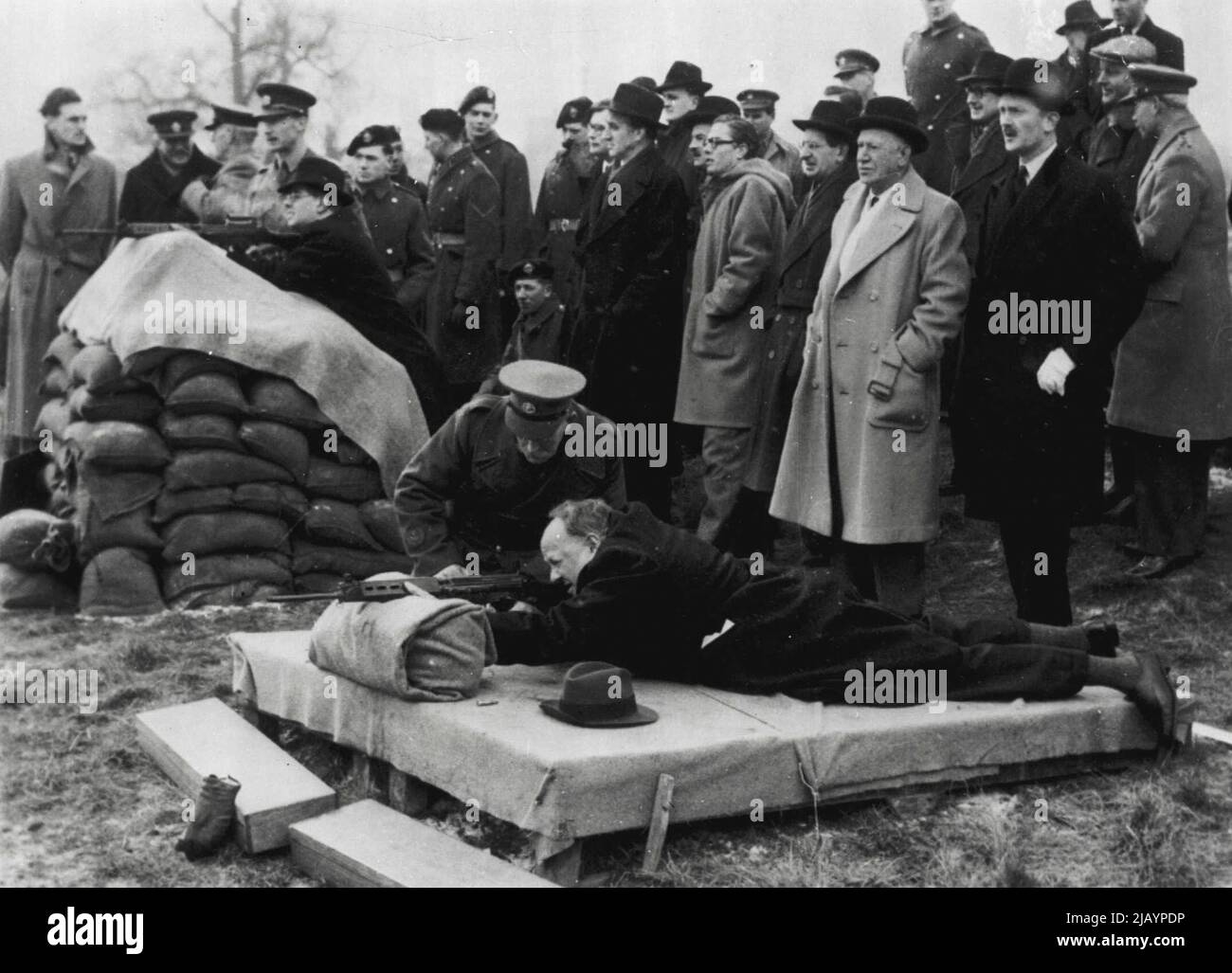 Winston churchill with a rifle hi-res stock photography and images - Alamy