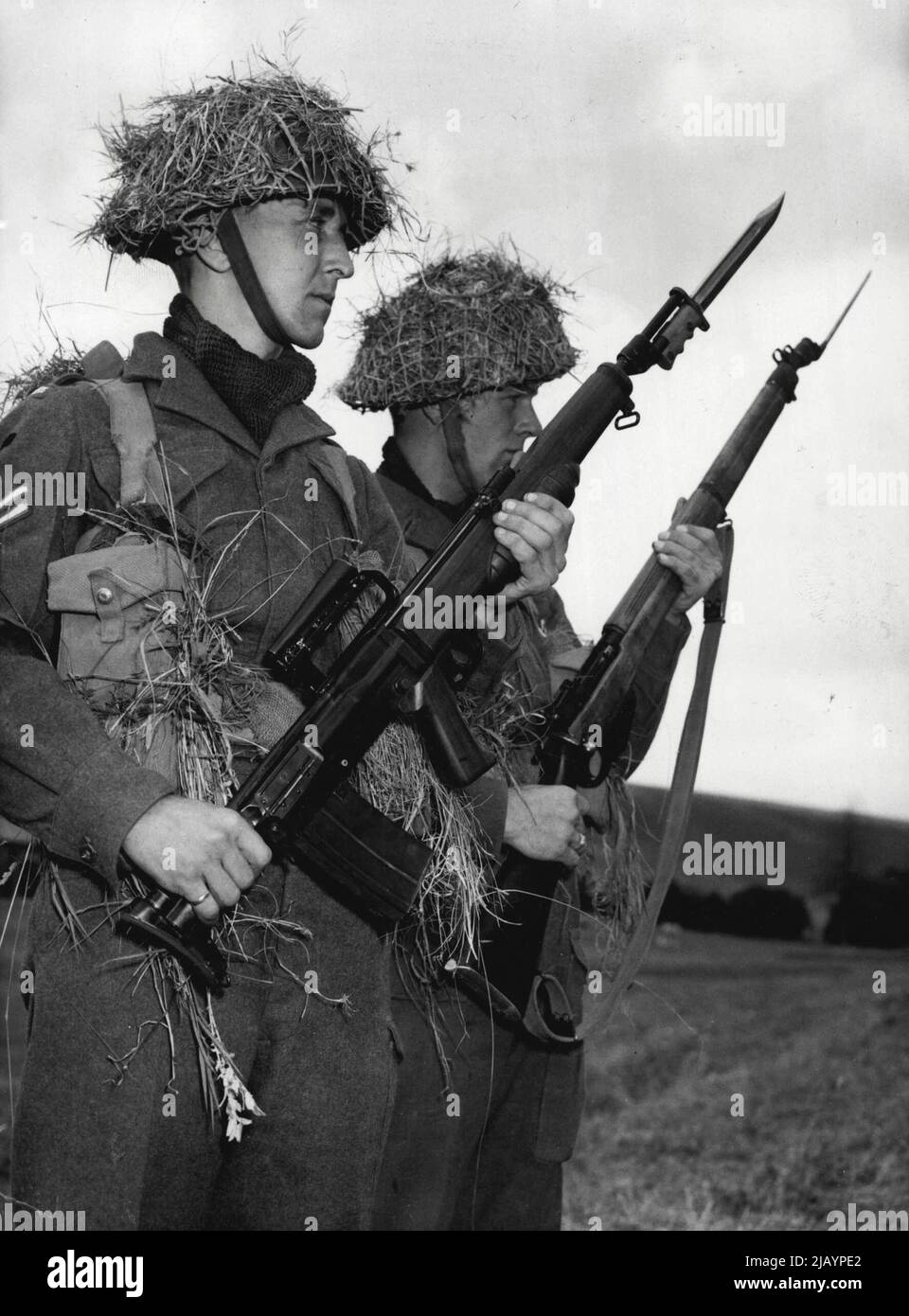 The .280 Rifle Is Demonstrated: The New .280 service rifle (Foreground ...